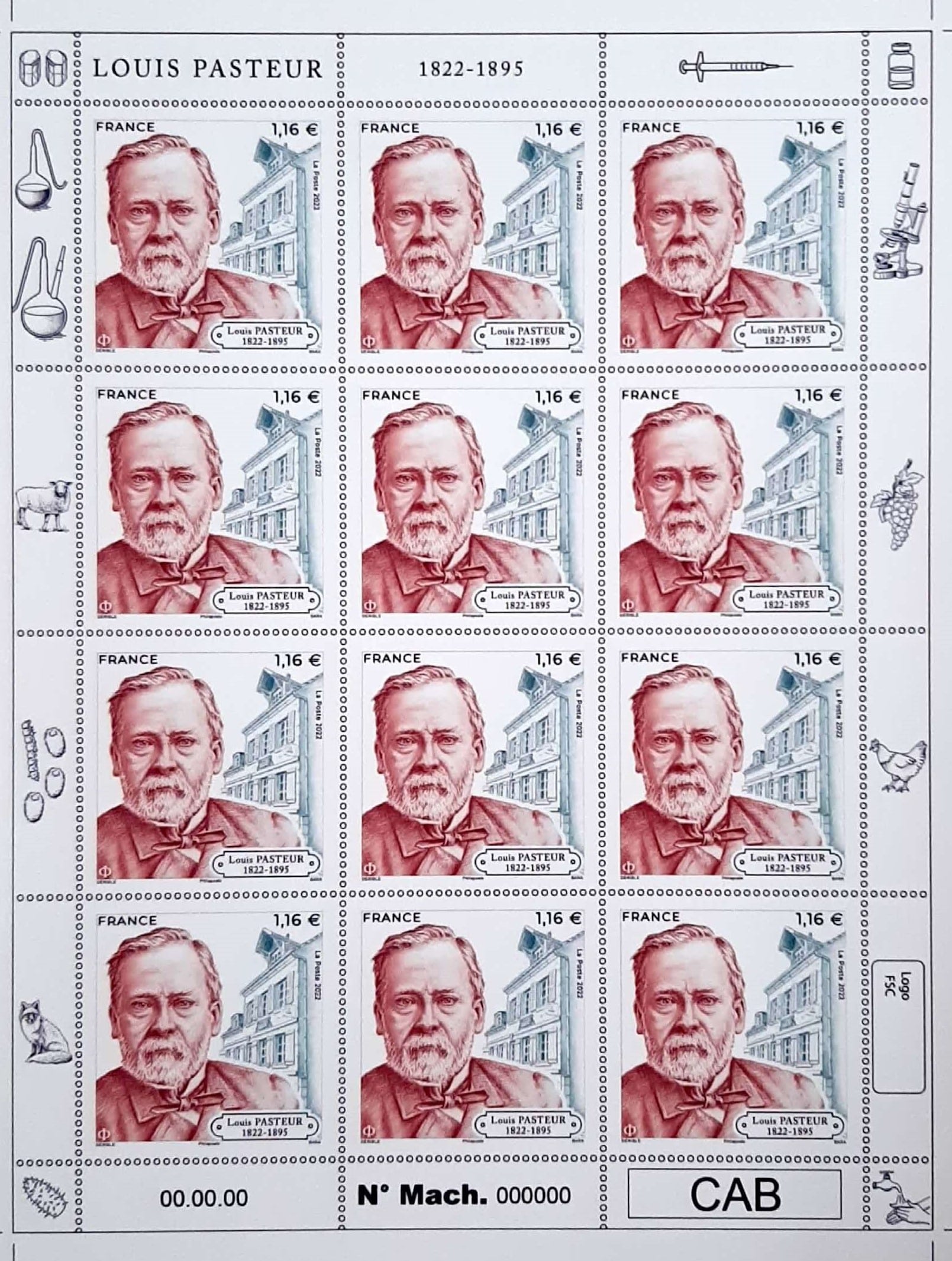 Présentation officielle du Timbre PASTEUR 2022 - Les Amis de Pasteur